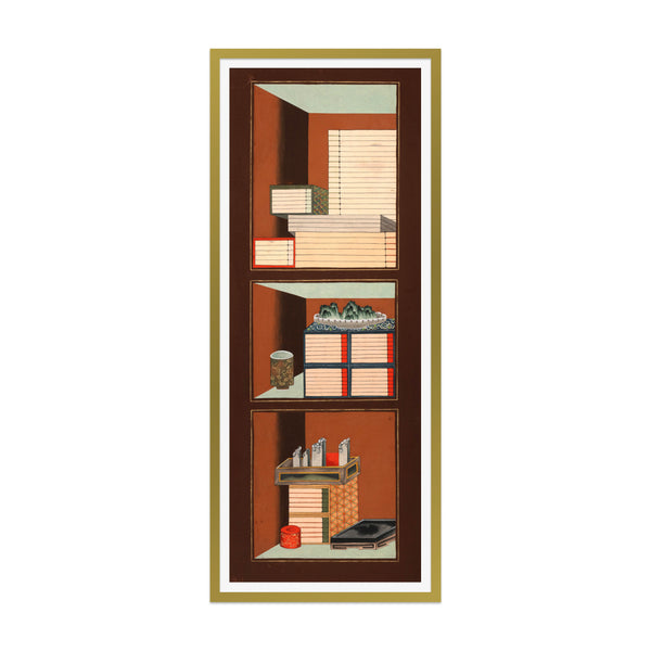 Traditional Korean Bookcase A Art Print – Krane Home