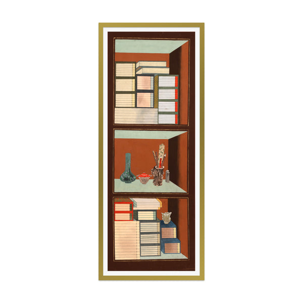 Traditional Korean Bookcase B Art Print – Krane Home
