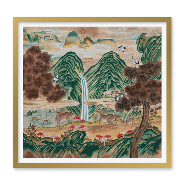 Ten Longevities Traditional Art Print – Krane Home