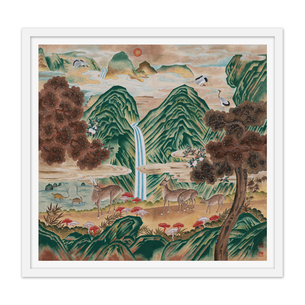 Ten Longevities Traditional Art Print – Krane Home