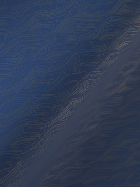 Painted Wave Wallpaper in Navy – Krane Home